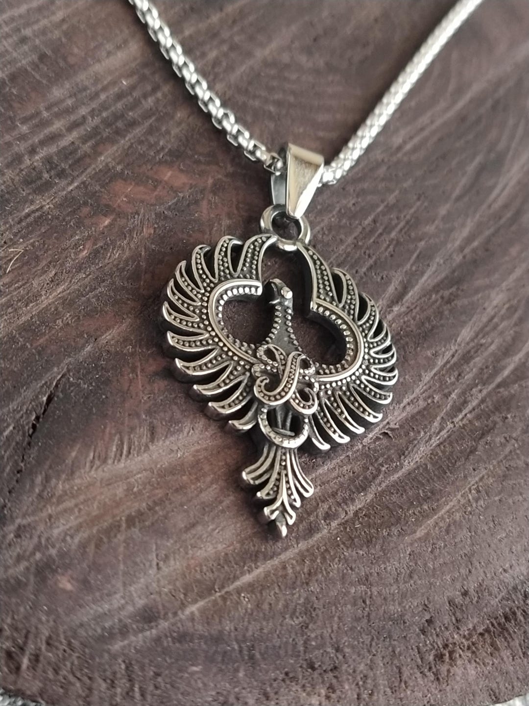 Phoenix Necklace / Phoenix Pendant / Phoenix Pendants / Phoenix Steel ...