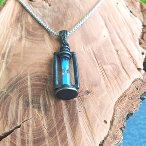 Hourglass Necklace / Stainless Steel / Hourglass / Hourglass Pendant ...