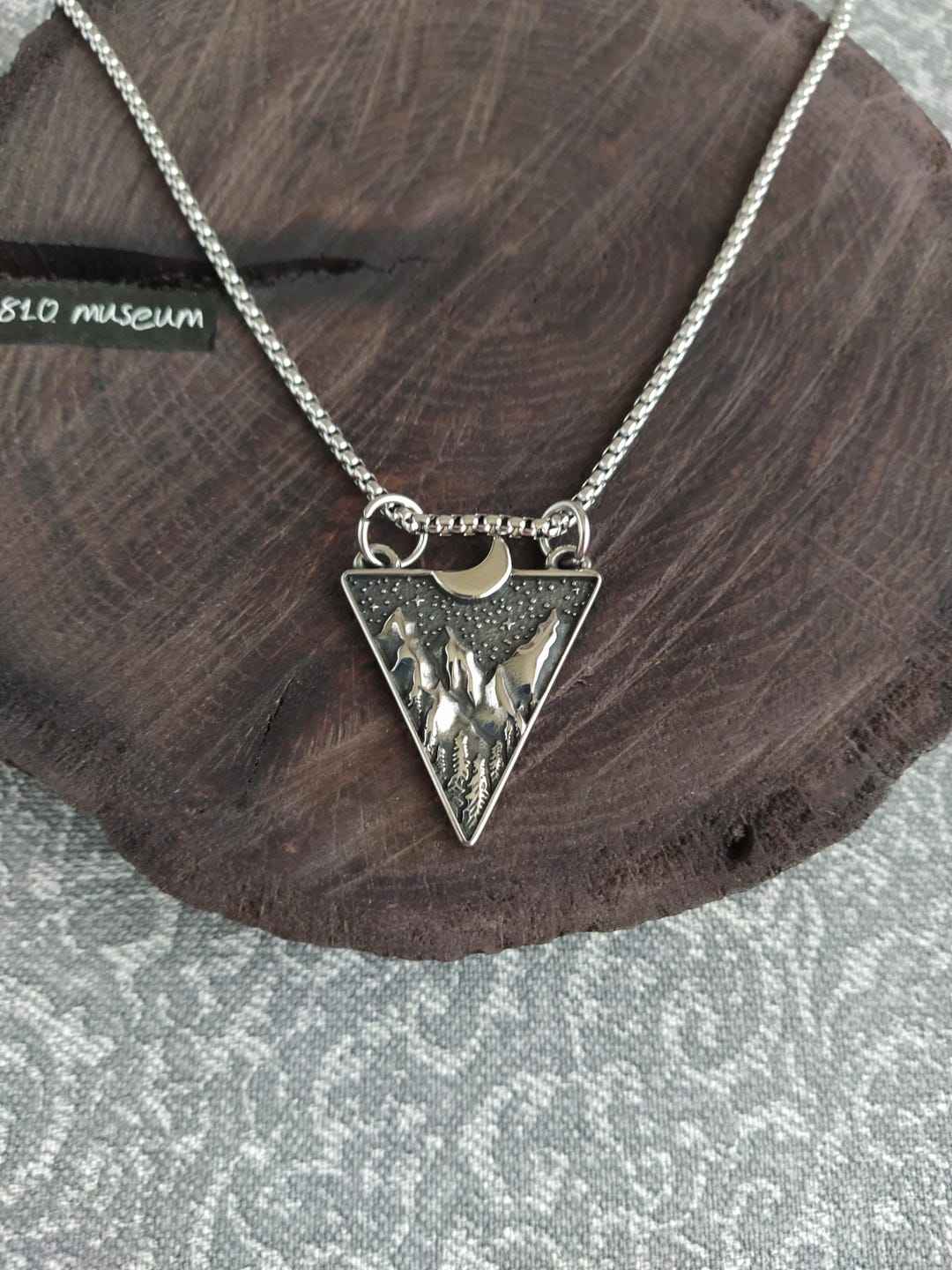 Mountain Landscape Necklace / Mountain Necklace / Landscape Jewelry ...