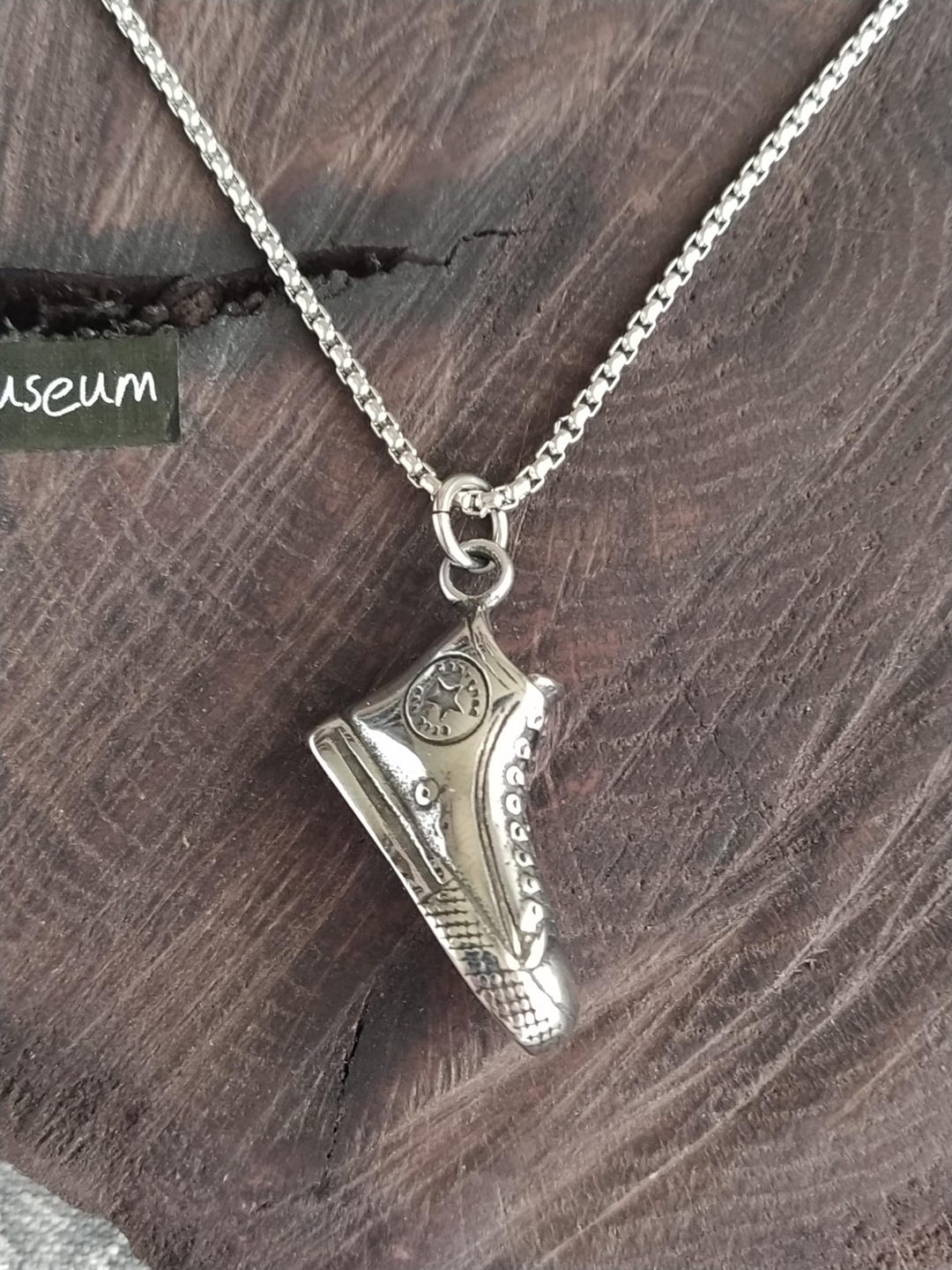 Sneaker Necklace / Sneaker Jewelry / Iron Sneakier Pendant / Sneaker ...