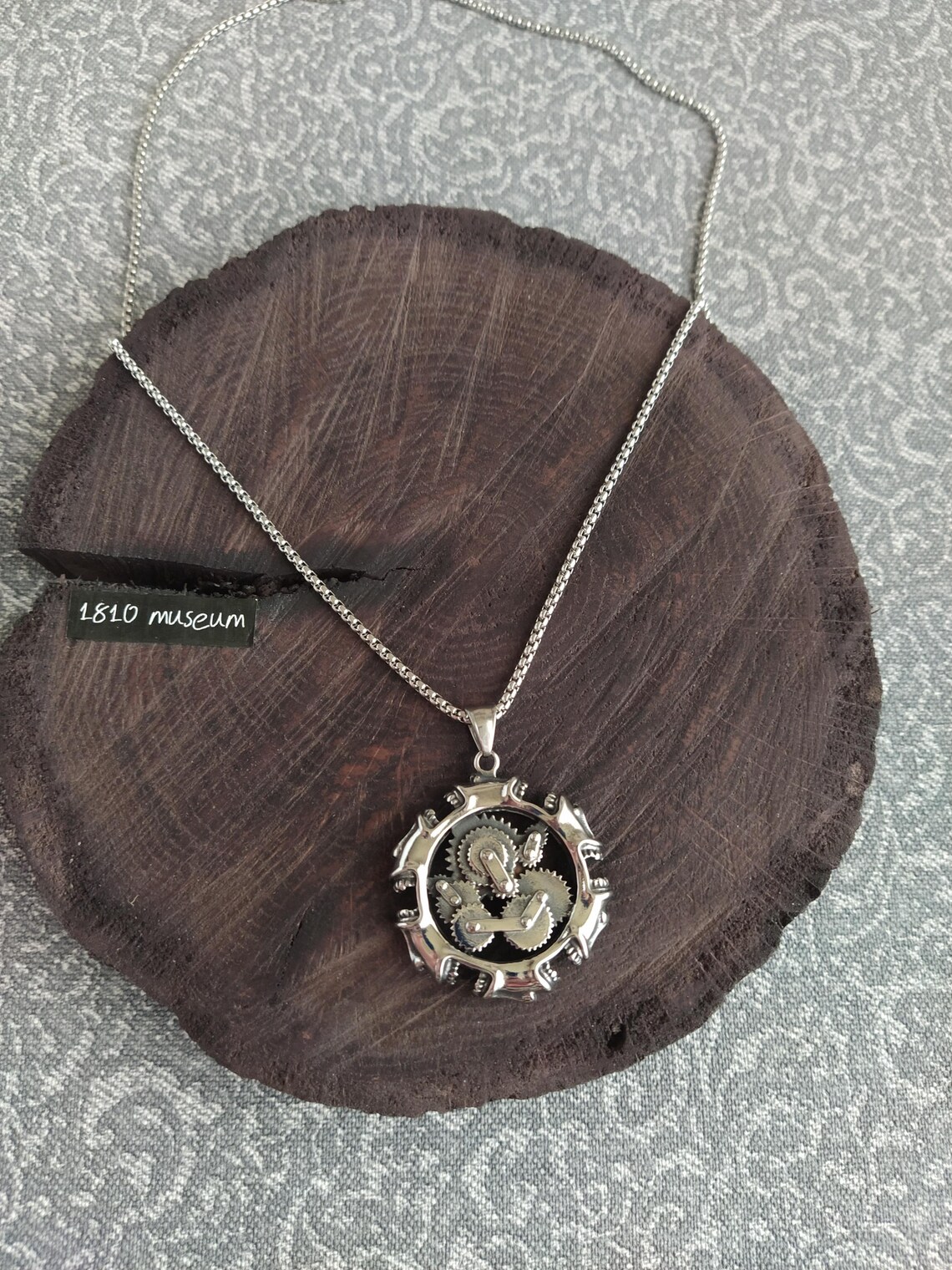Steampunk Pendant / Steel Necklace / Steampunk Jewelry / Steampunk ...