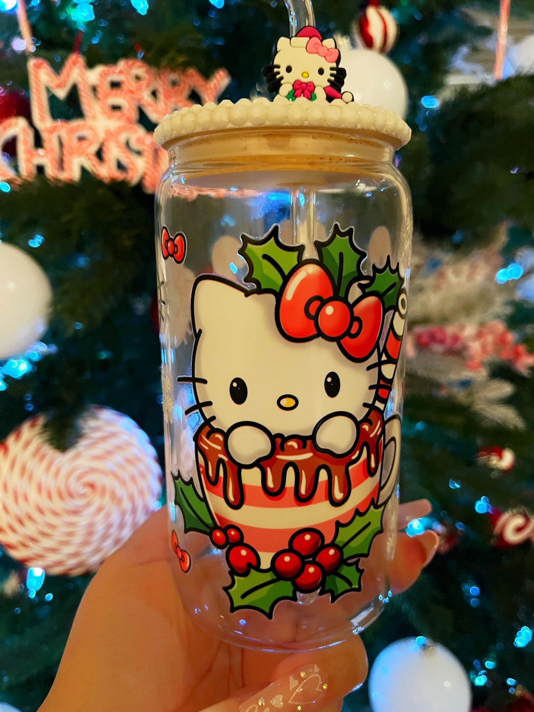 Hello Kitty Peppermint Libbey Cup - Etsy