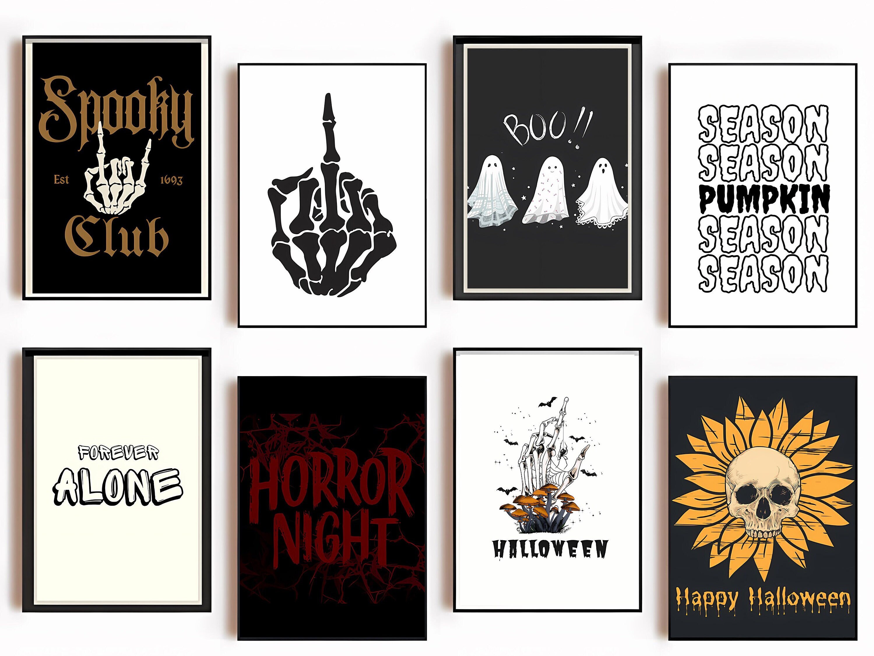 Halloween Prints 25 HALLOWEEN PRINTABLES Spooky Halloween Printable ...