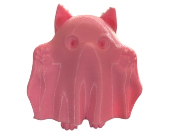 Cat Ghost Figure Custom 3D Print Poseable Flexi Halloween - Etsy