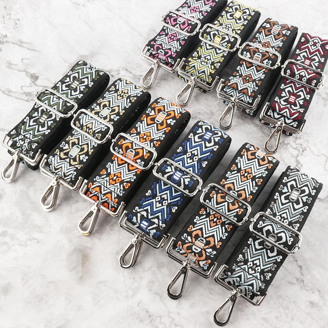 Embroidered Bag Strapshoulder Strapcrossbody Strapspurse - Etsy