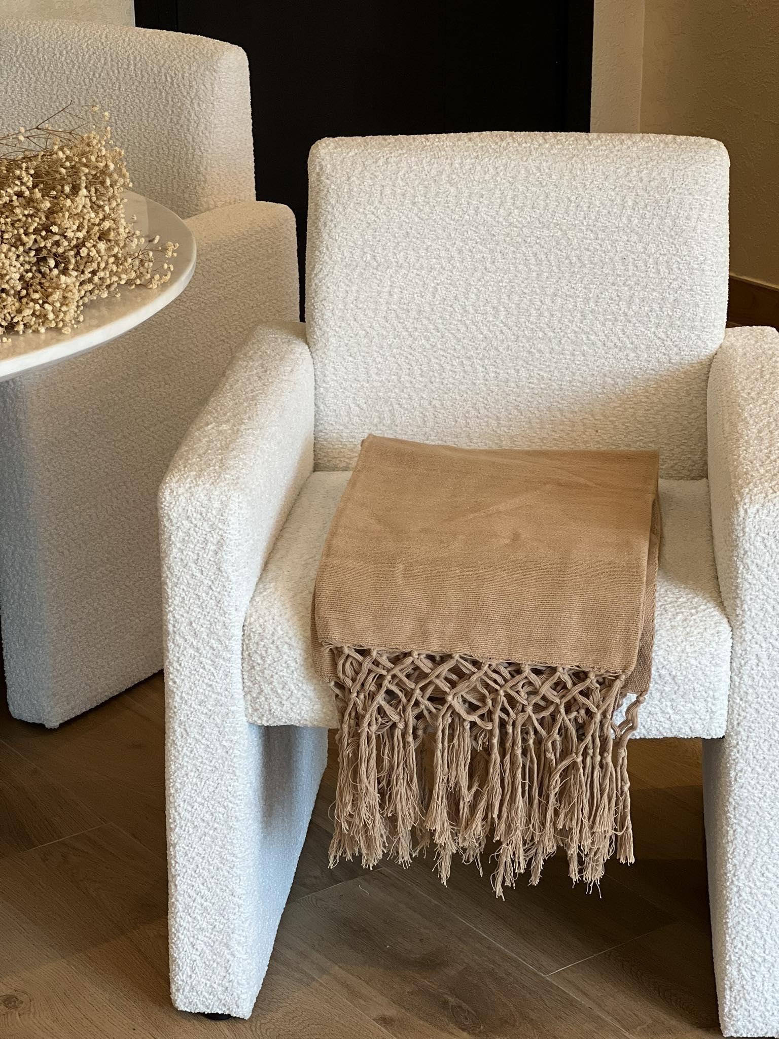 Brown Throw Blanket, Handloomed Throw With Tassels, Bed Cover Throw ...
