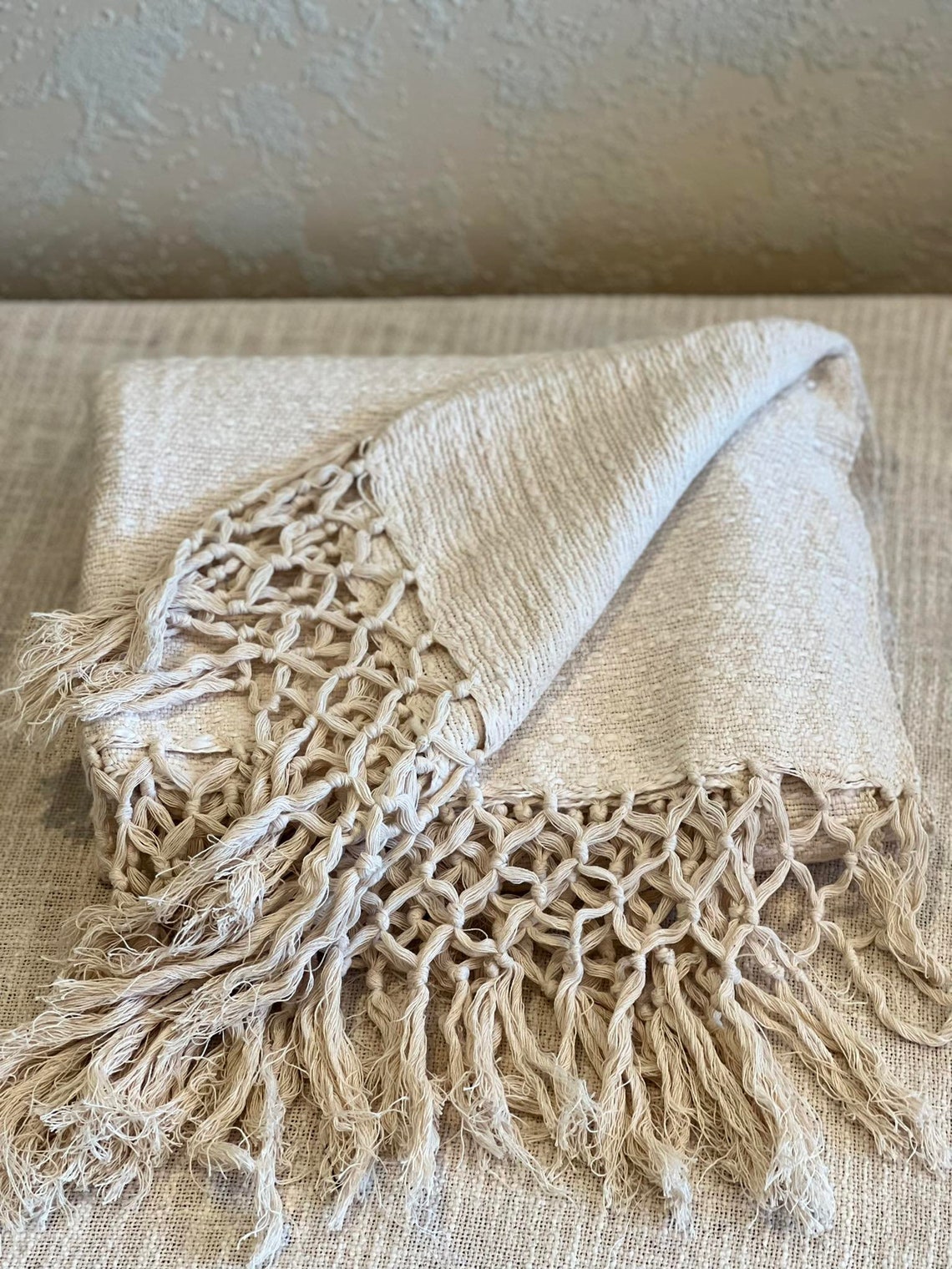 Vintage Handwoven Throw Blankets Crafted From Liama Wool in Terracotta ...
