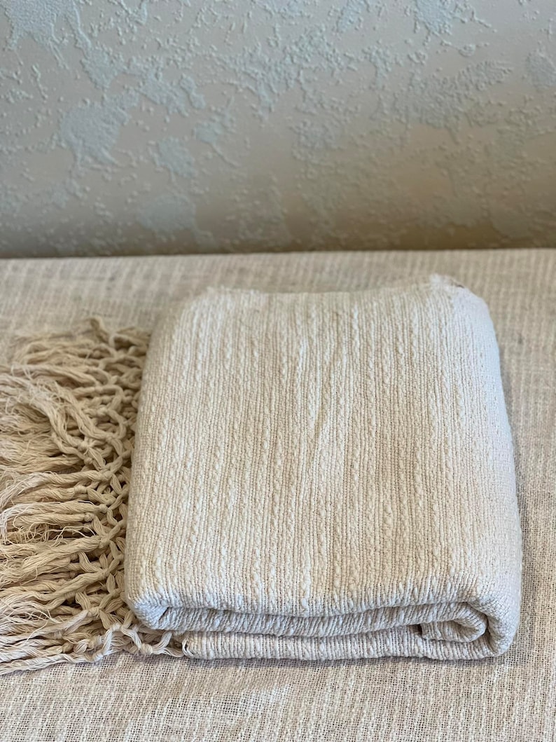 Vintage Handwoven Throw Blankets Crafted From Liama Wool in Terracotta ...