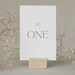 Arch Table Number Sign Template, Beige Brown Minimalist Wedding Table ...