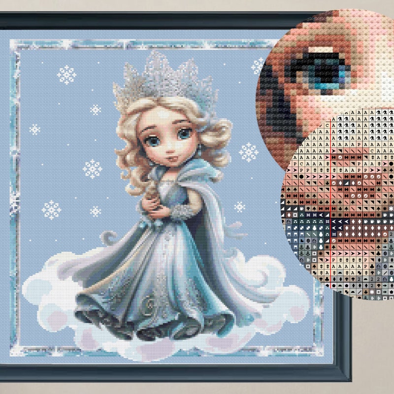 Elsa Cross Stitch - Etsy