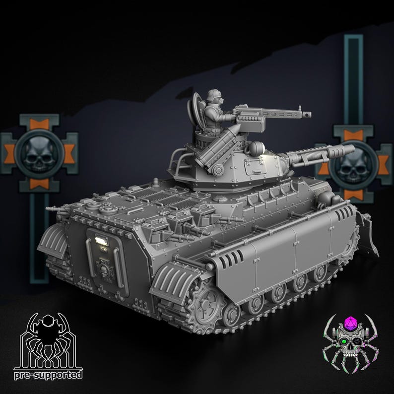 Minotaur Tank | Korps of Ashes | Grimdark Compatible | Miniature ...