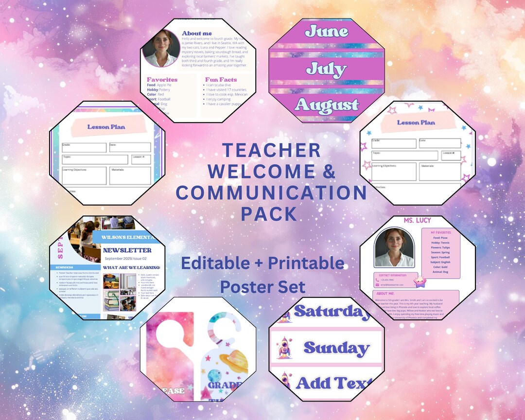 Teacher Welcome & Communication Pack | Editable Meet the Teacher ...
