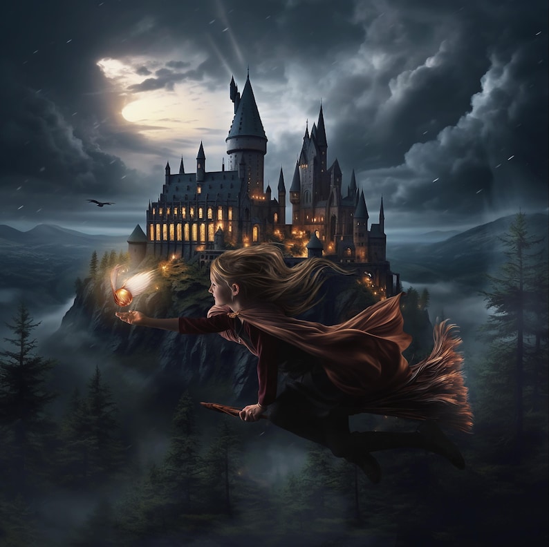 Castle Digital Background - Etsy