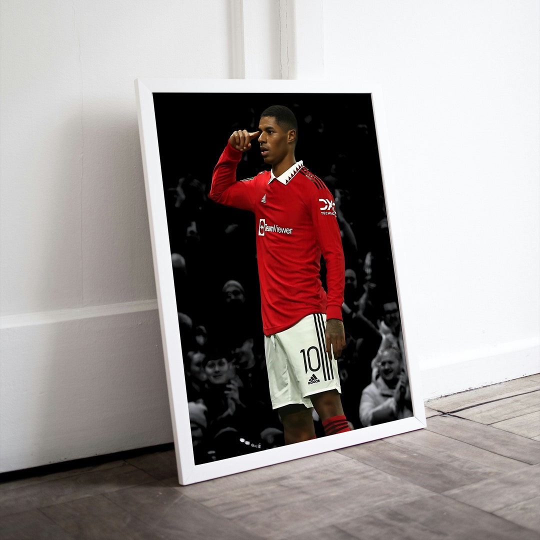 Marcus Rashford 23/24 Manchester United Colour Splash Poster Print ...