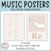 Solfege Curwen Kodaly Hand Sign Music Classroom Posters - Singing ...