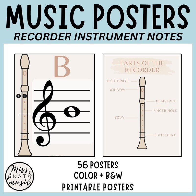 The Notes on a Recorder - Etsy