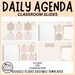 Daily Class Agenda - Editable Google Slides™ Templates - Music Note ...