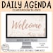 Daily Class Agenda - Editable Google Slides™ Templates - Music Note ...
