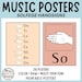 Solfege Curwen Kodaly Hand Sign Music Classroom Posters - Singing ...