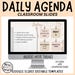 Daily Class Agenda - Editable Google Slides™ Templates - Music Note ...