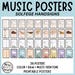Solfege Curwen Kodaly Hand Sign Music Classroom Posters - Singing ...