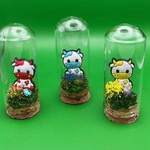 Mini Cow Terrarium - Etsy