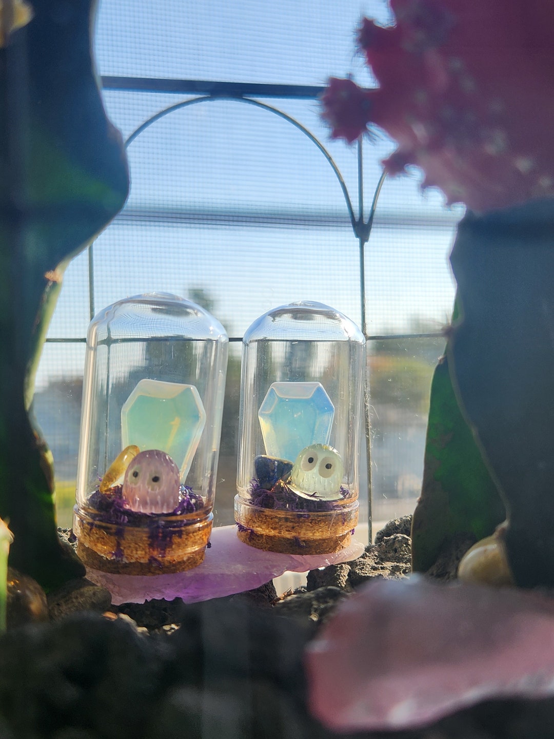 Mini Opal Gravestone With Ghost - Etsy