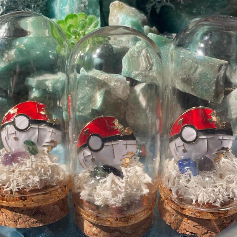 Crystal Pokeball - Etsy