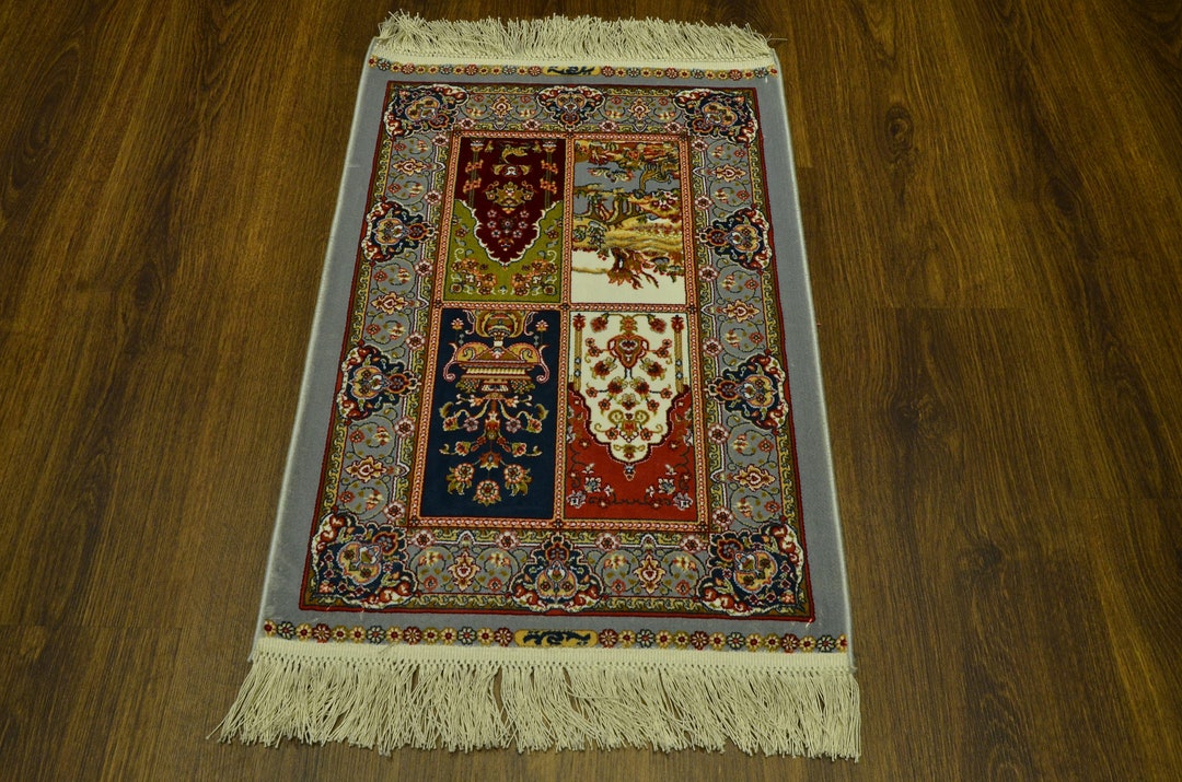 BLUE Rug, Hereke Rug, Turkısh Sılk Rug, Small Rug, DECORATIVE RUG ...