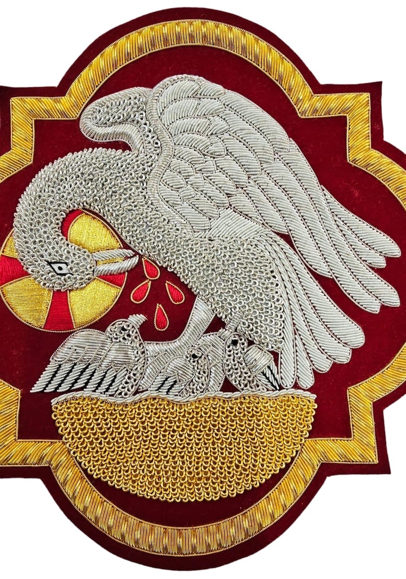 Pelican Appliqué for Catholic Vestment Hand Embroidered, Catholic Items ...