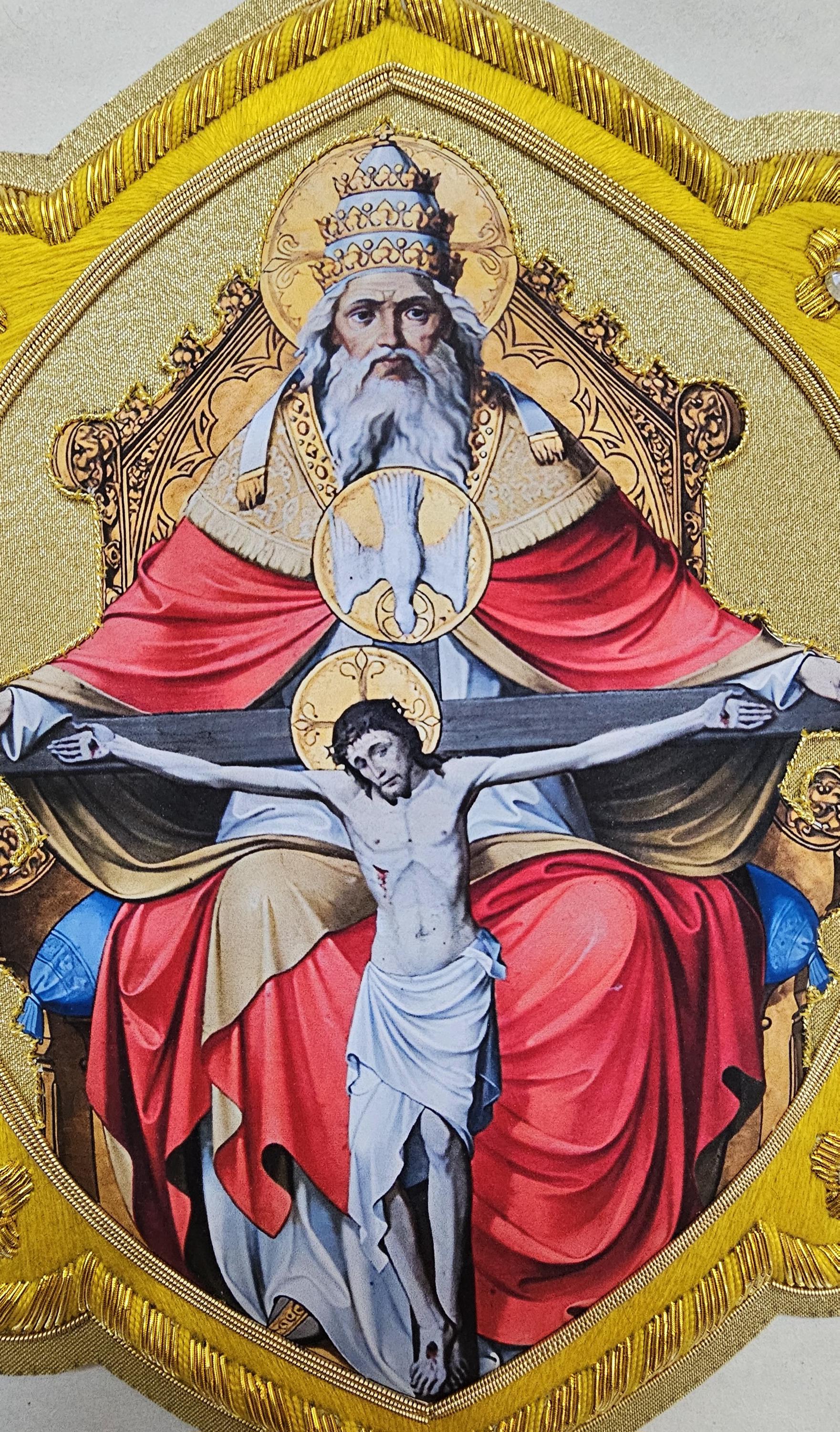 Father Son Holy Spirit - Throne of Grace - Holy Trinity Jesus on Cross ...