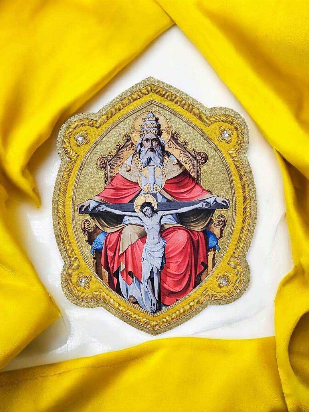 Father Son Holy Spirit - Throne of Grace - Holy Trinity Jesus on Cross ...