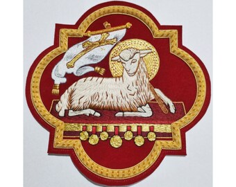 Liturgical Church Emblem Lamb of God Agnus Dei - Etsy
