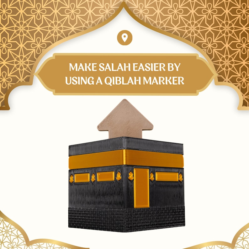 Islamic Qiblah Marker, Muslim Prayer Direction, Kaaba Decor - Etsy