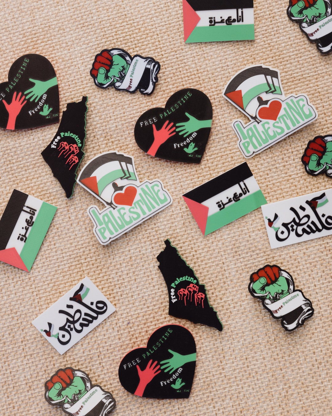 Palestine Heritage Pins - Unique Art - Etsy