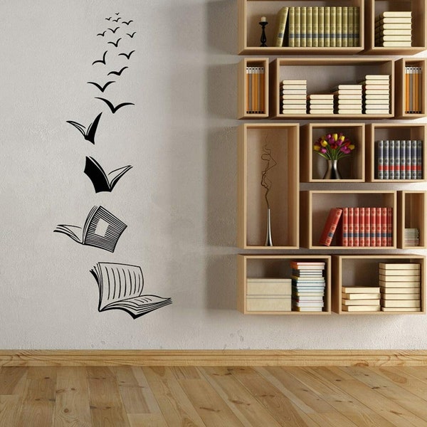 Library Wall Decals - Etsy