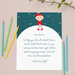Personalized Elf on the Shelf Letters Custom Christmas Notes for Kids ...