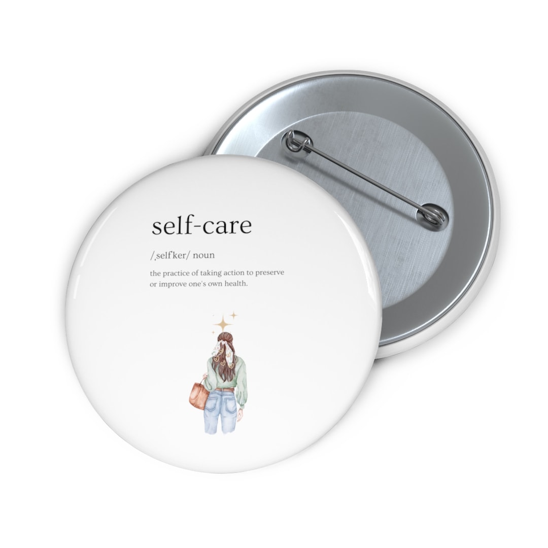 Vibrant Fun Buttons With Sayings Quotes Self Care Custom Pin Buttons ...