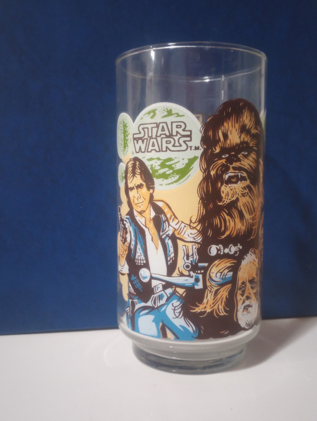 STAR WARS! 1977 Limited Edition Star Wars Wars Chewbacca Drinking Glass ...