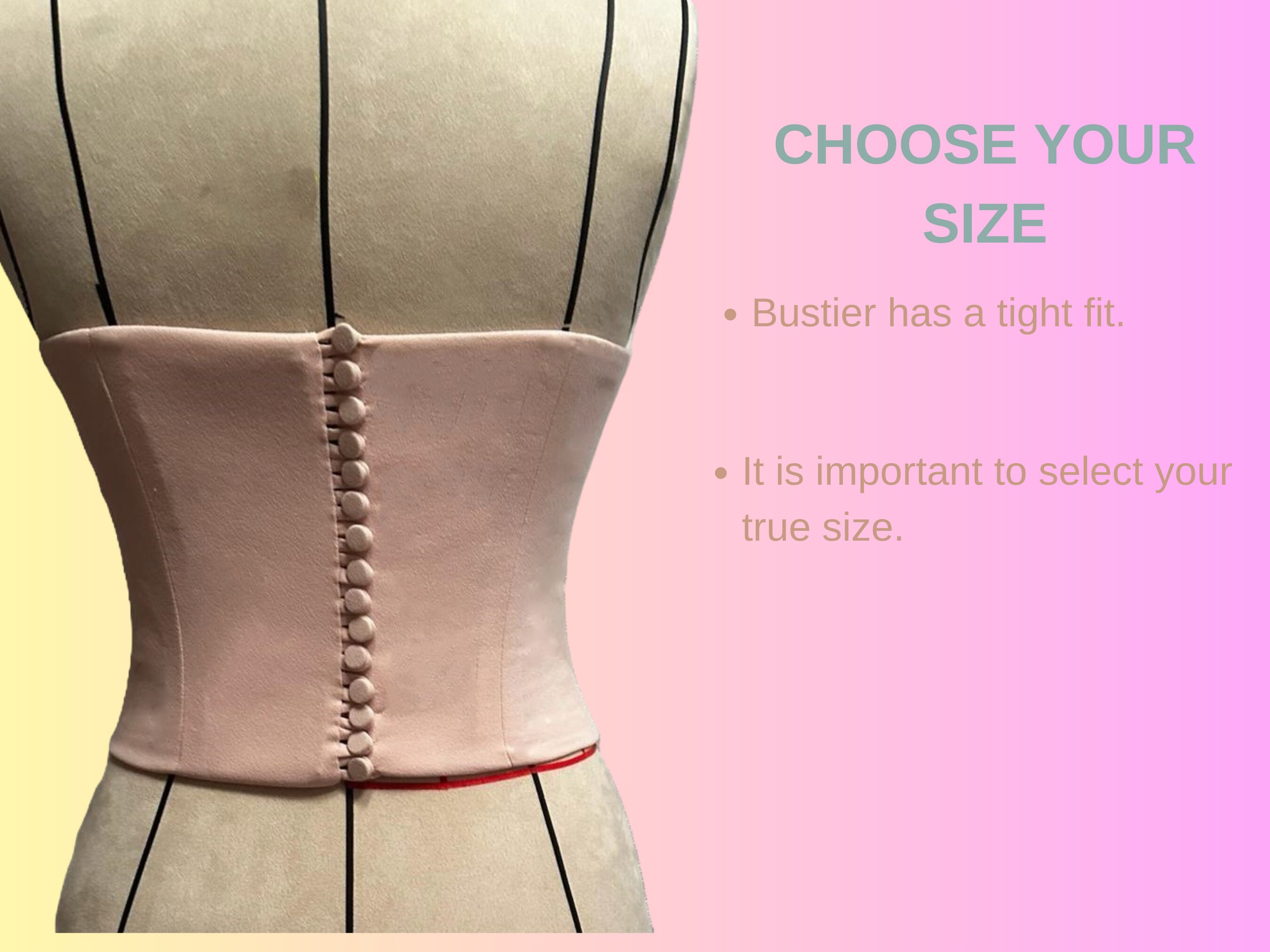 Bustier Pattern | Size M | Cupped Bustier Top PDF Sewing Pattern ...