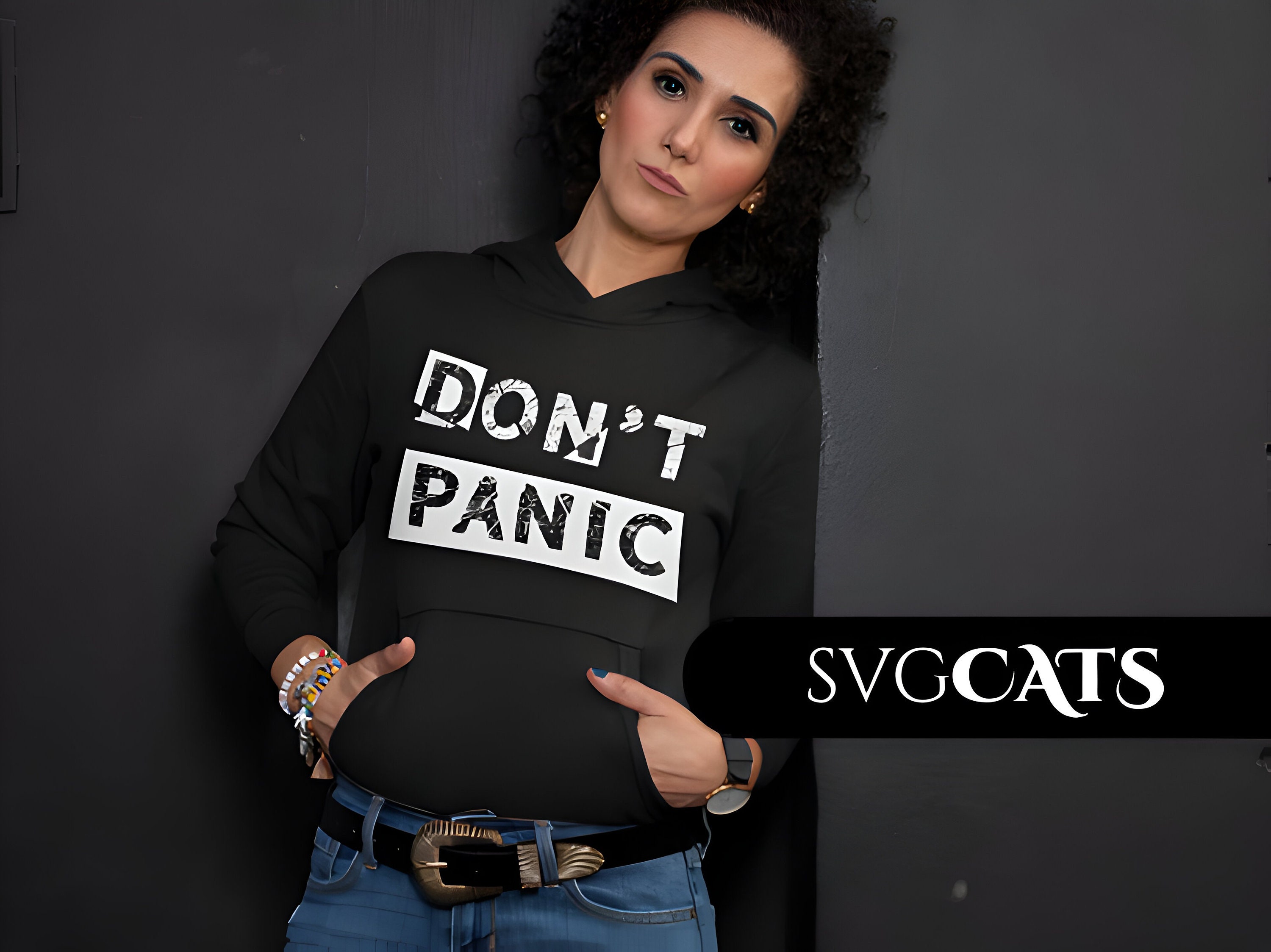 Don't Panic SVG EPS PNG Pdf Typography Stay Calm Relax - Etsy