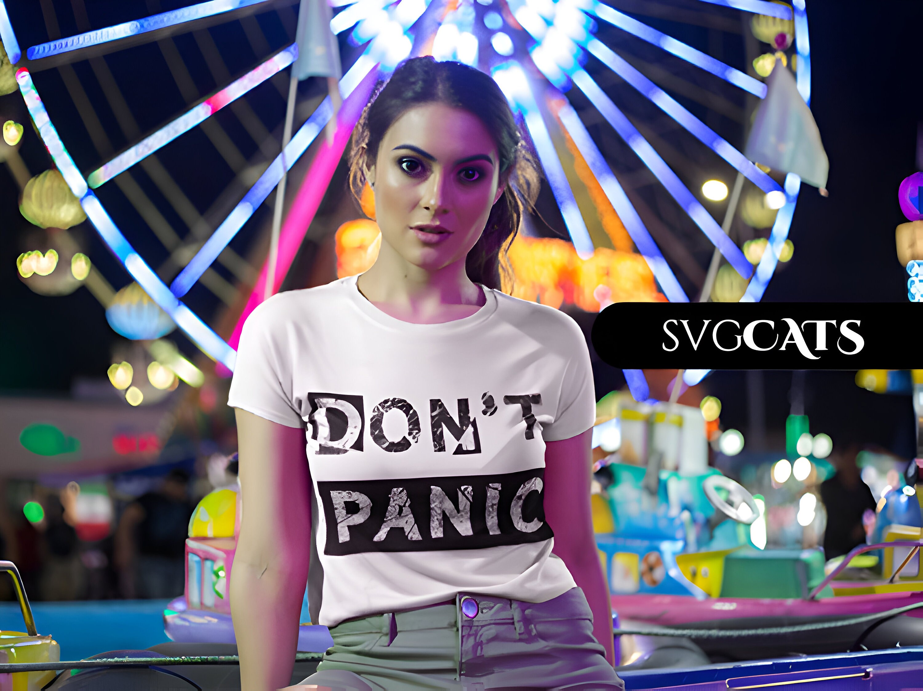 Don't Panic SVG EPS PNG Pdf Typography Stay Calm Relax - Etsy