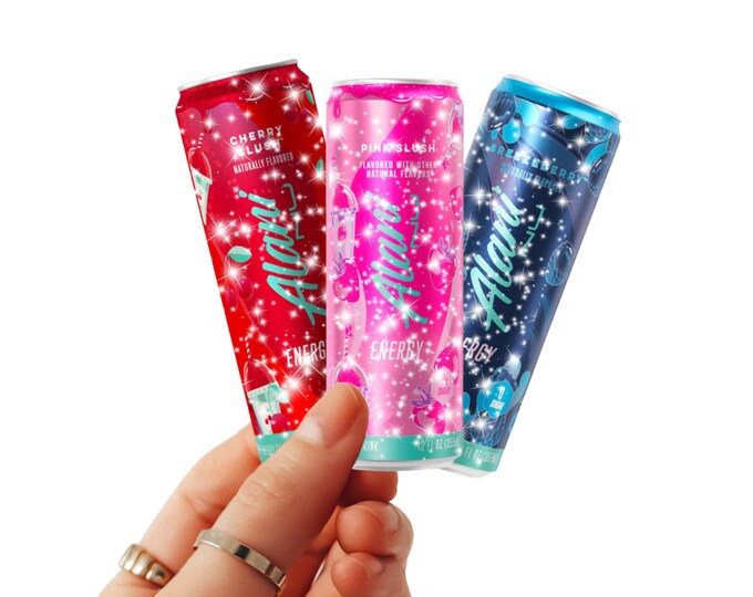 Energy Drink Sticker, Holographic Decal, Alani Sticker, Water Bottle ...
