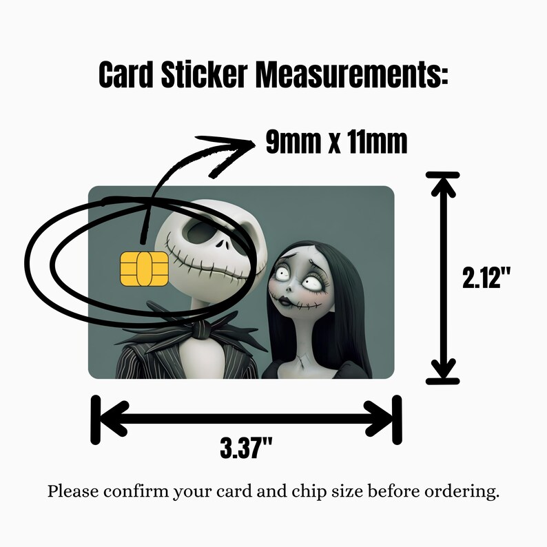 Gothic Skeleton Couple Credit Card Skin | Spooky Halloween Love Sticker ...