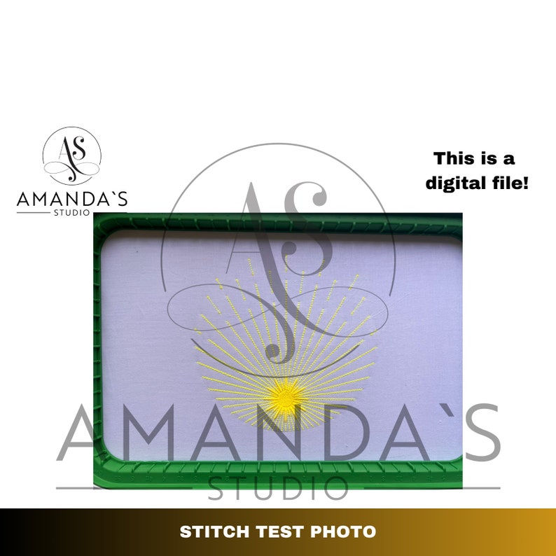 Sun Rays Embroidery Design,digital Project Pattern,fun Stitch Text Art ...