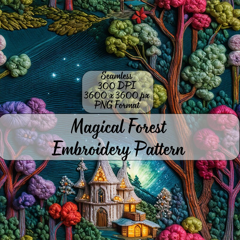 Forest Embroidery - Etsy UK