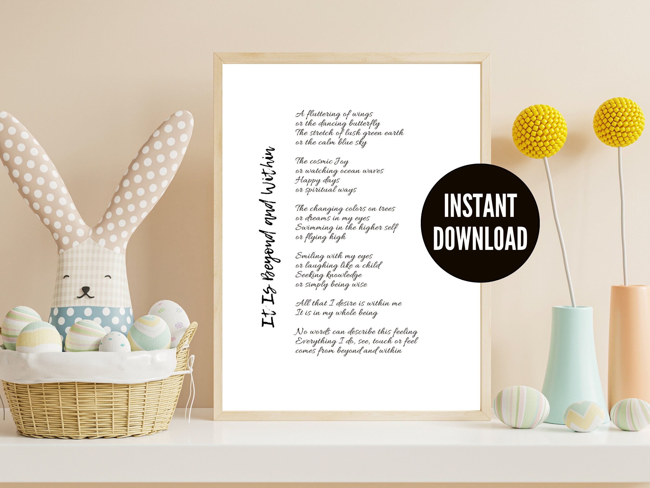 Printable Poetry: Wall Poem Print Self Help Poem Inspirational Poetry ...