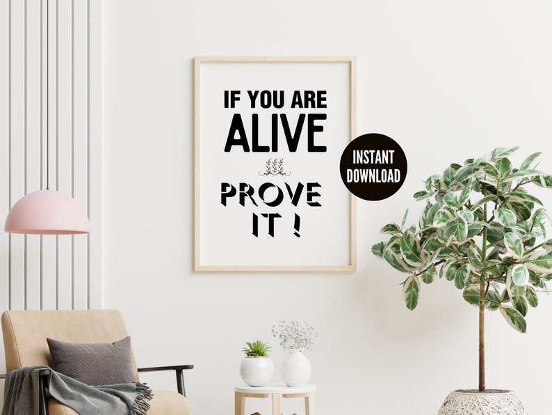 Printable Wall Art: Original Quote Poster Motivation Inspiring ...