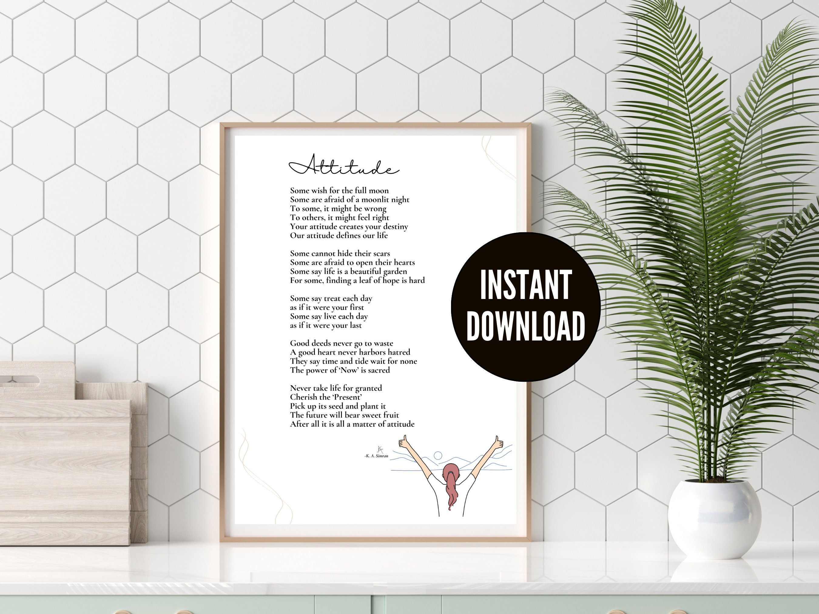 Printable Poetry: Poem Print Attitude Poem Inspirational Poetry ...