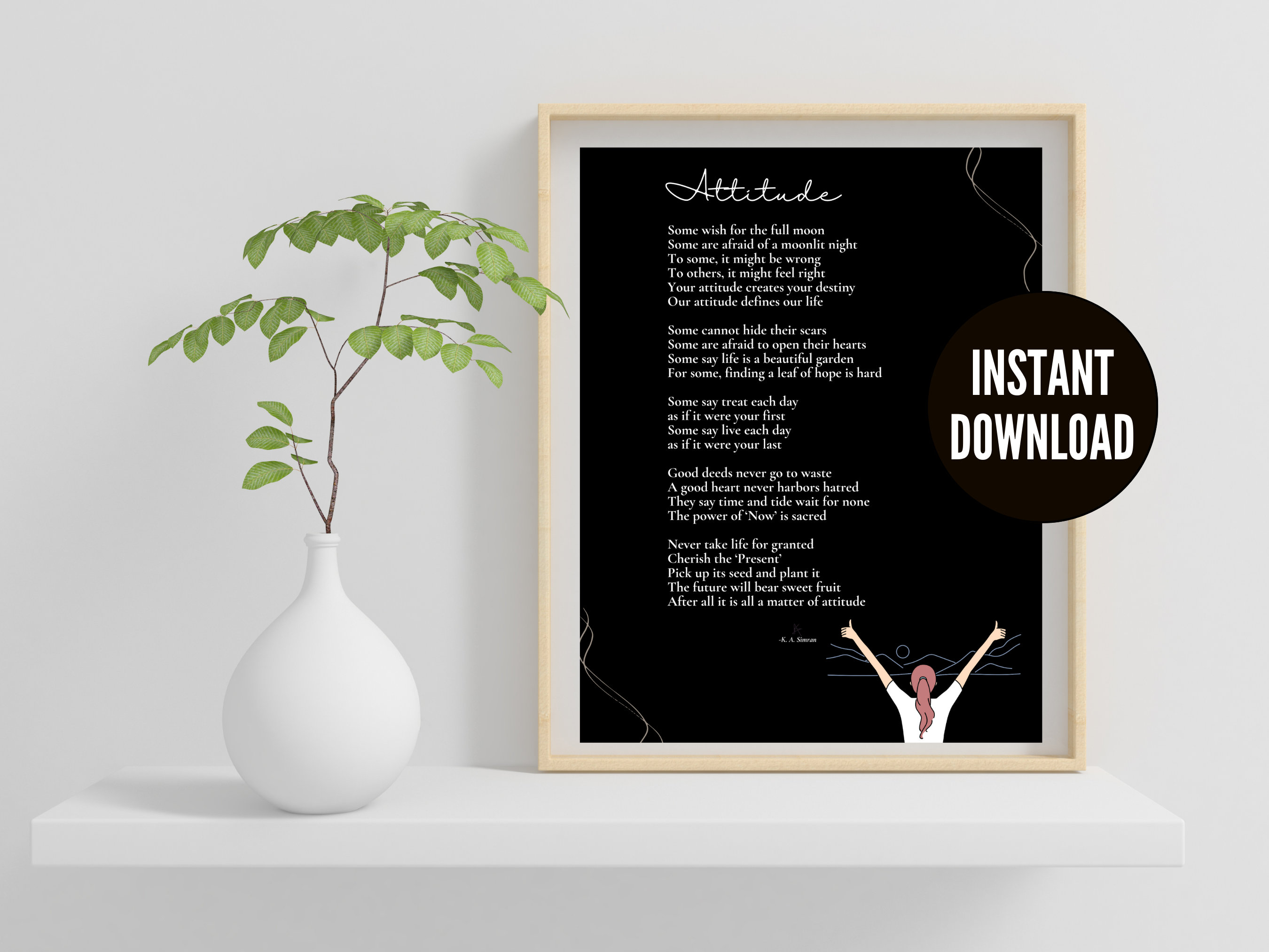 Printable Poetry: Poem Print Attitude Poem Inspirational Poetry ...